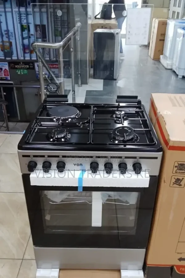 VON Cooker 3gas + 1electric - VCF653131NSY Electric Oven - Market254 Soko
